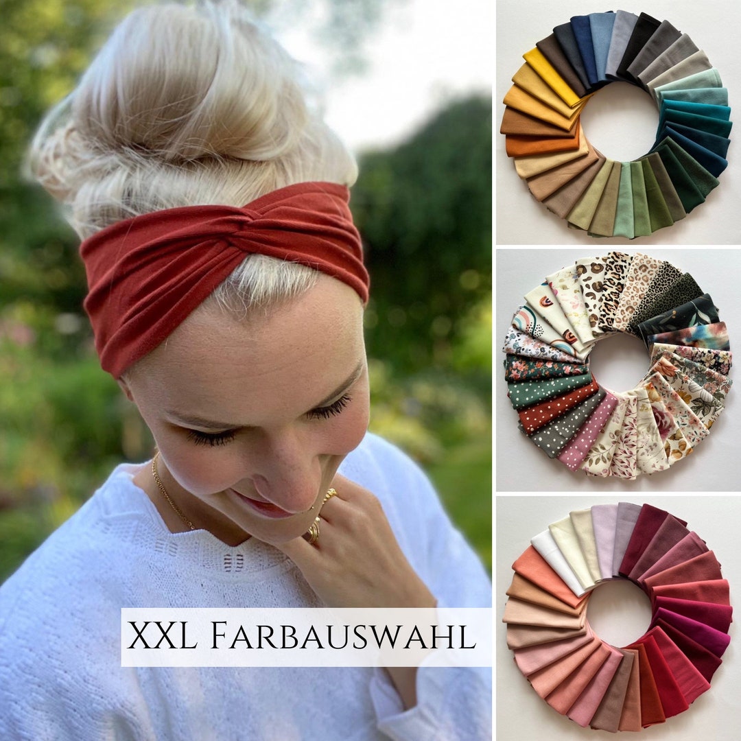 Bandeau Hair Band in Over 100 Colors Light Summer Hair Band - Etsy