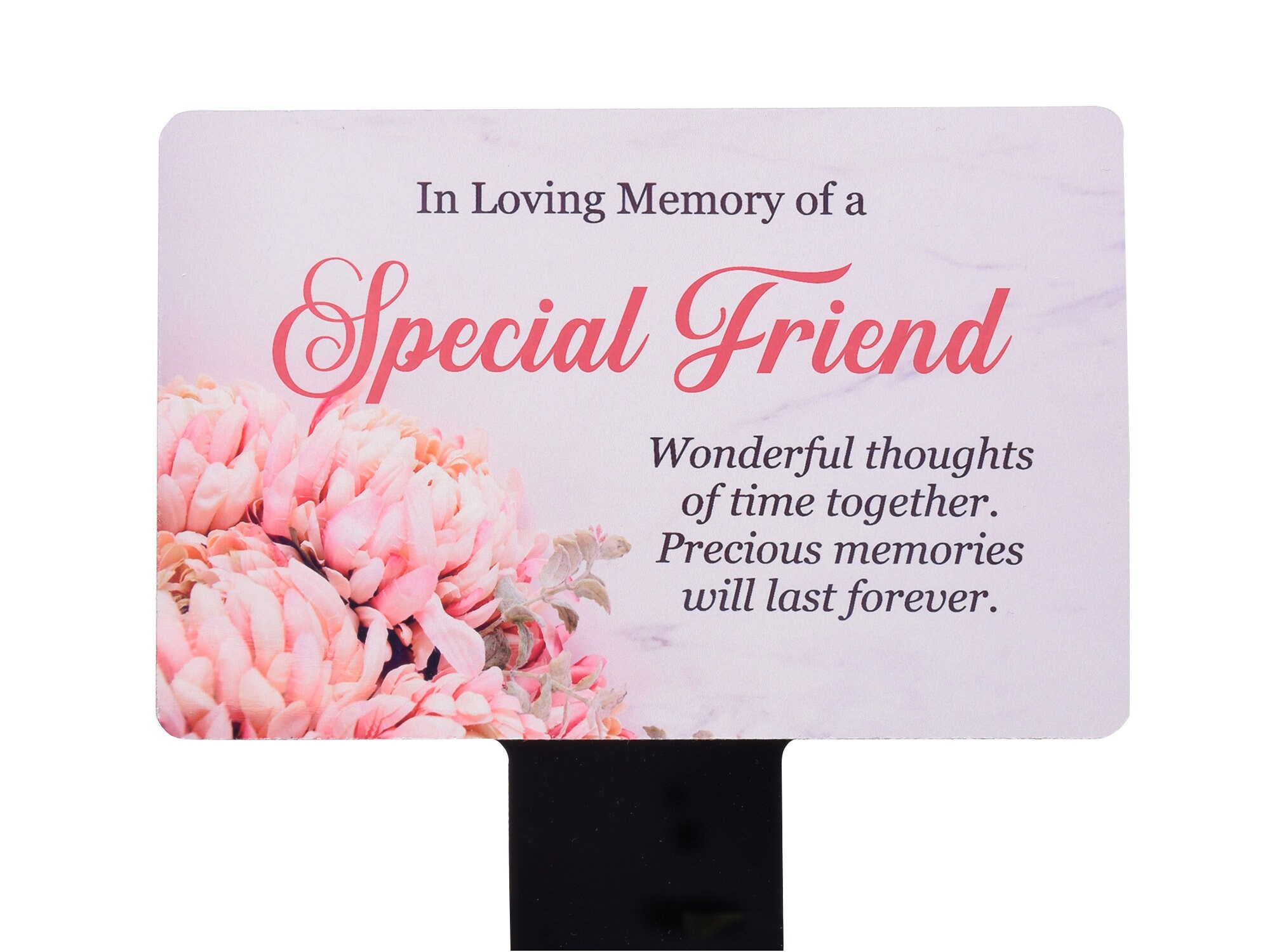 Special Friend Memorial Grave Marker Plaque With Pink - Etsy