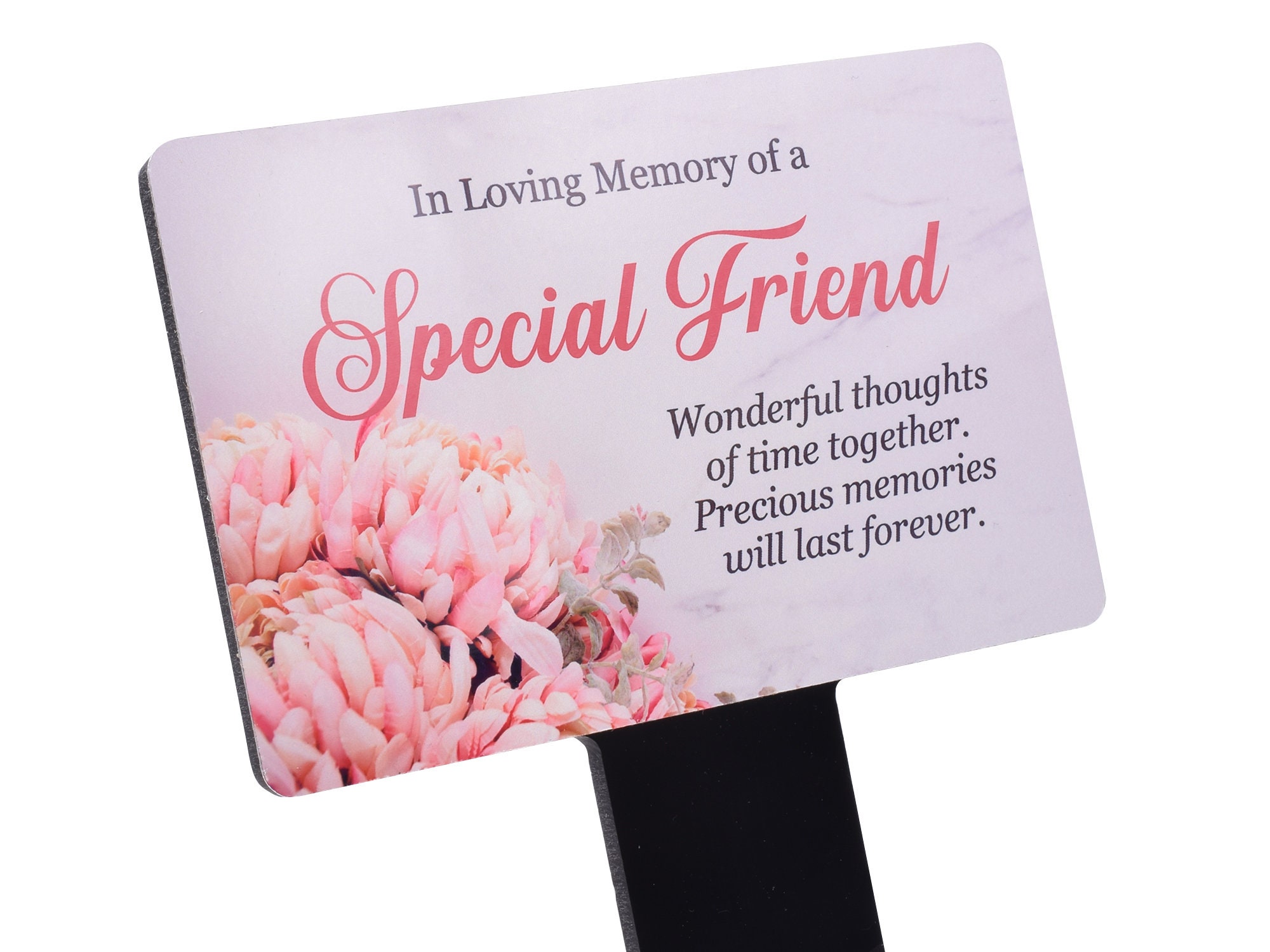 Special Friend Memorial Grave Marker Plaque With Pink - Etsy