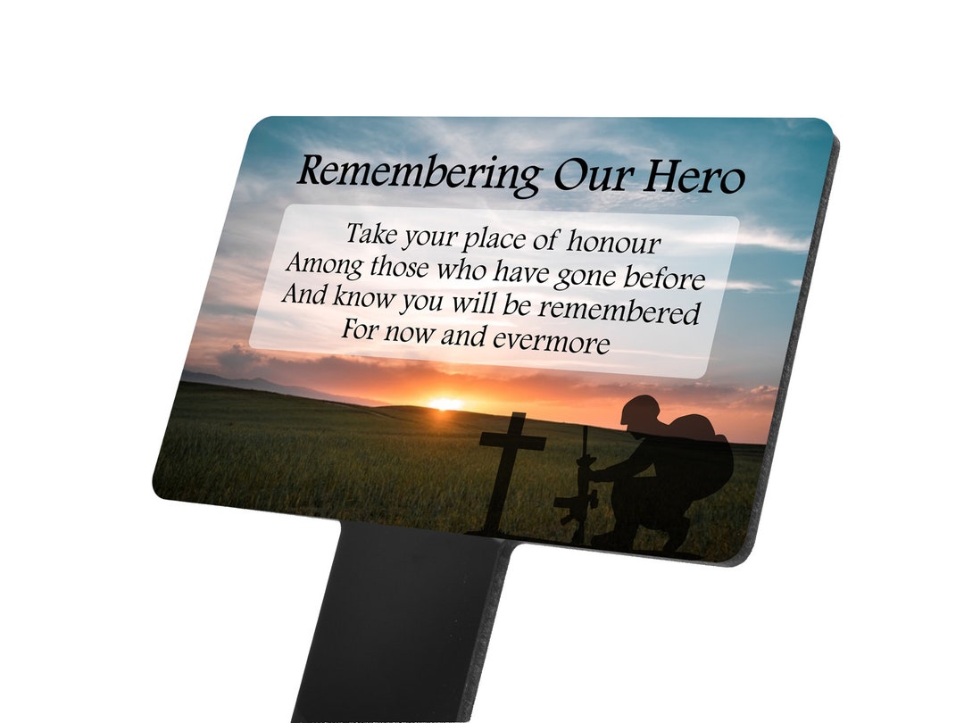 Remembering Our Hero Memorial Fallen Solider, Army, War Veteran, Grave ...