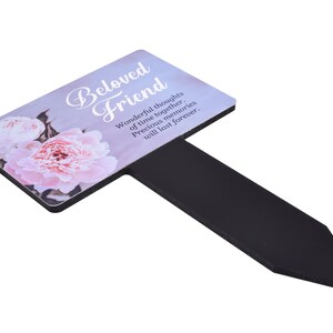 Beloved Friend Memorial Plaque With Stake, Outdoor, Decorative Grave ...