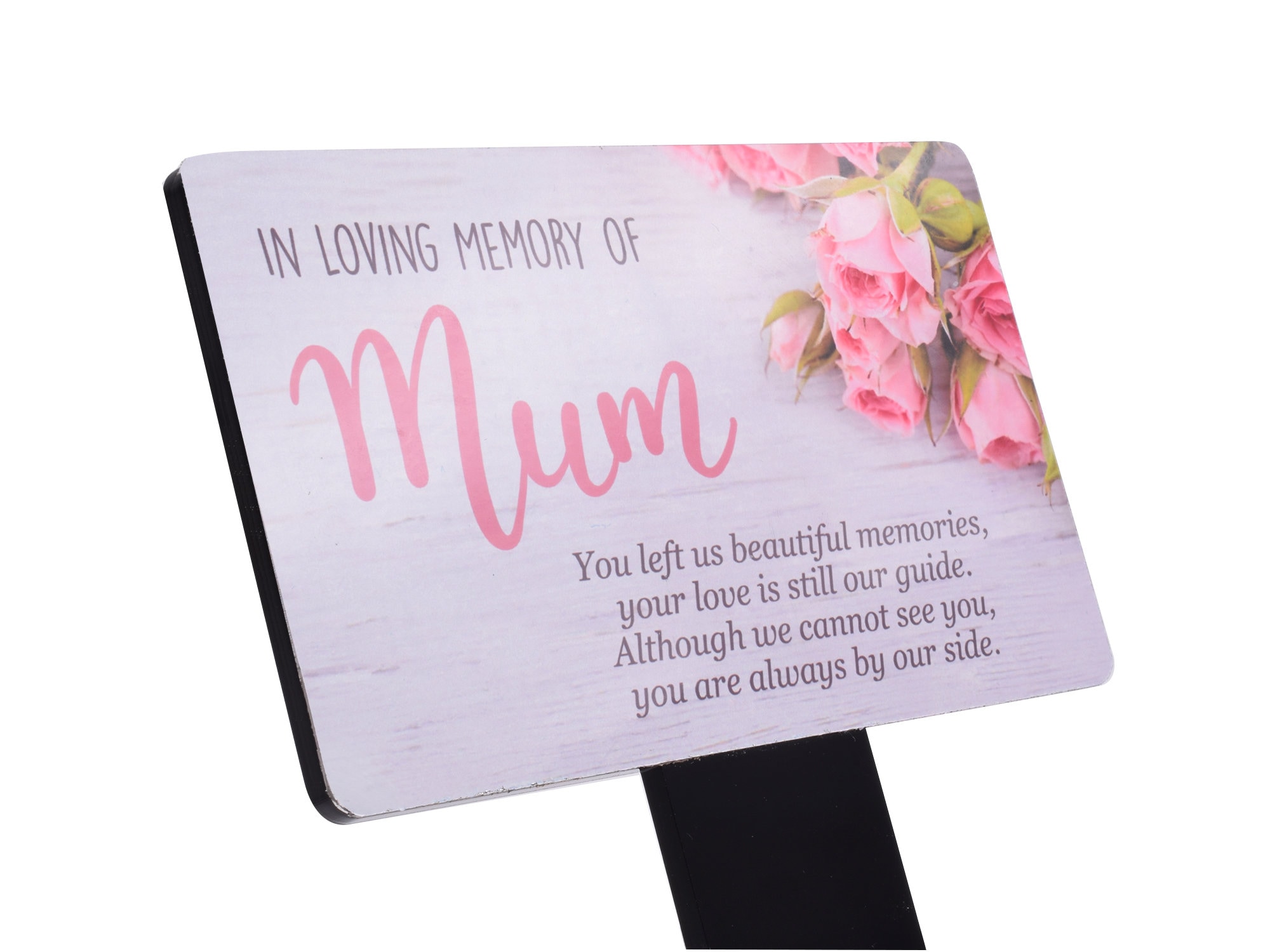 Mum Memorial Plaque Mounted Onto a Stake With Poem and Pink - Etsy