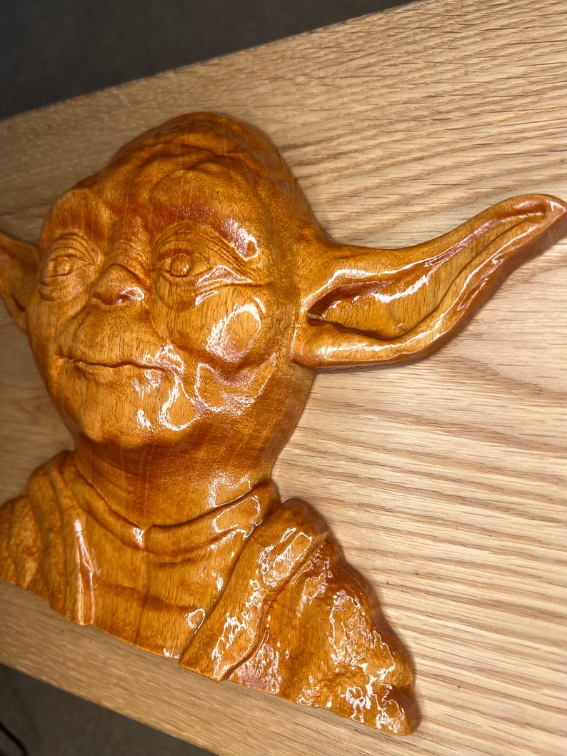 Yoda Wood Carving | Star Wars Jedi Master Wall Decor - Etsy