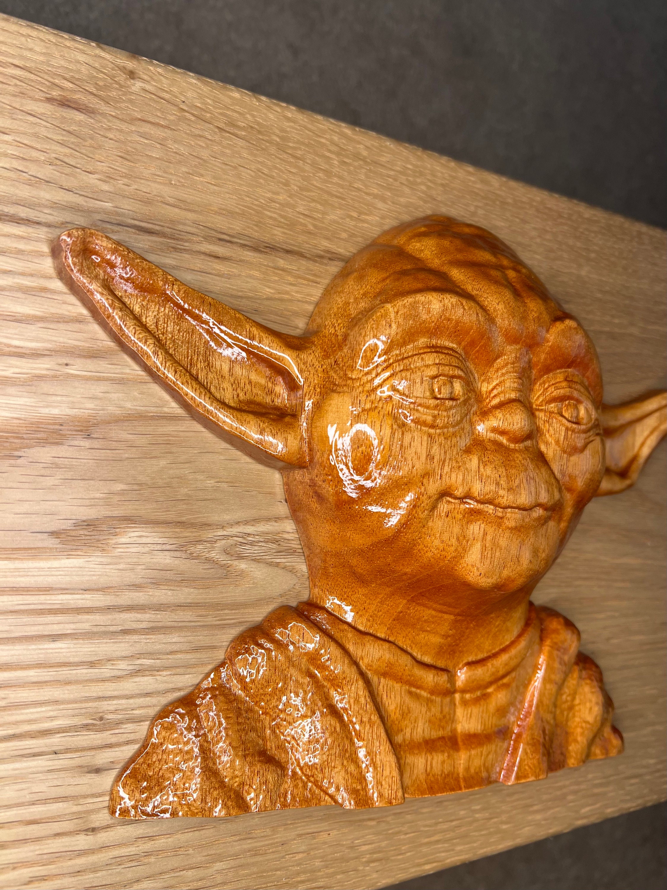 Yoda Wood Carving | Star Wars Jedi Master Wall Decor - Etsy