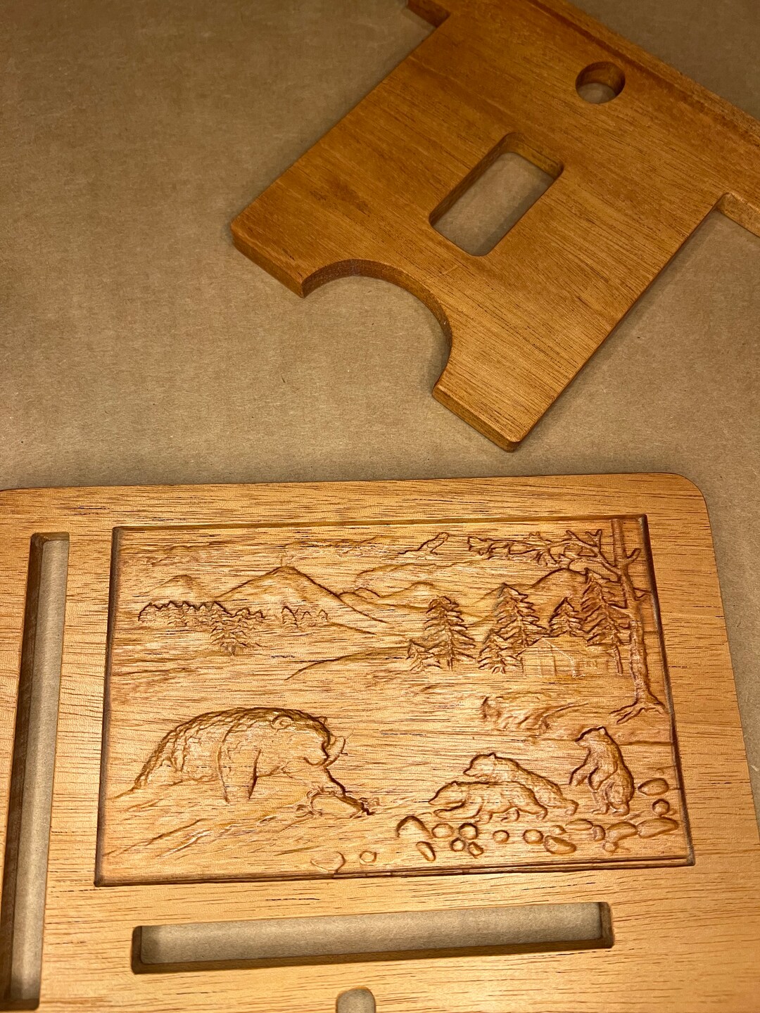 3D Phone and Tablet Holder | Phone Rest | Mobile Stand | Solid Wood ...