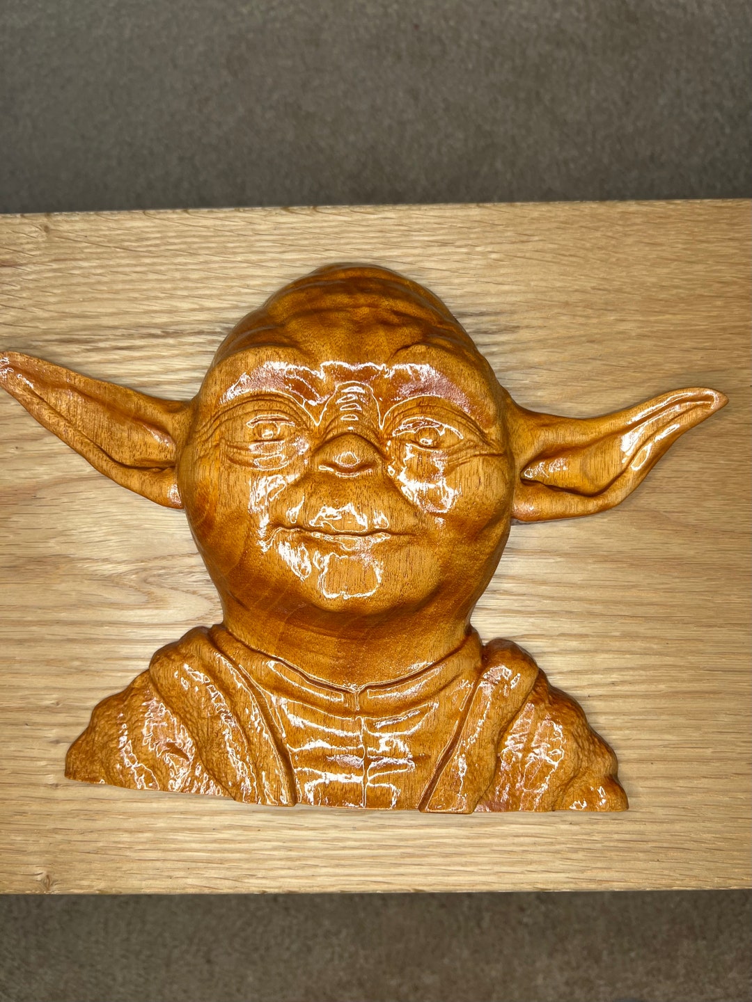 Yoda Wood Carving | Star Wars Jedi Master Wall Decor - Etsy