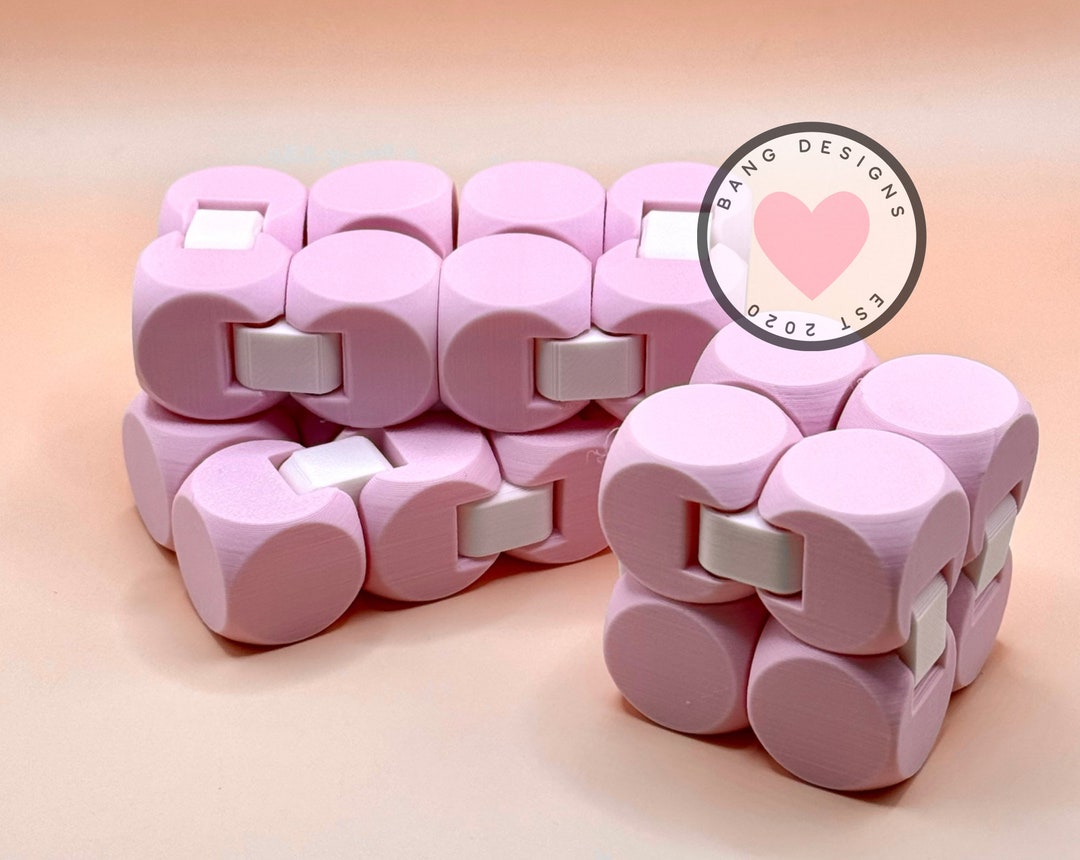 3D Printed Fidget Cube Toy, Asmr Plastic Toy, Plastic Fidget Cube ...