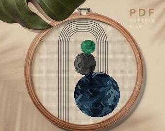 Geometric Cross Stitch Pattern - Etsy