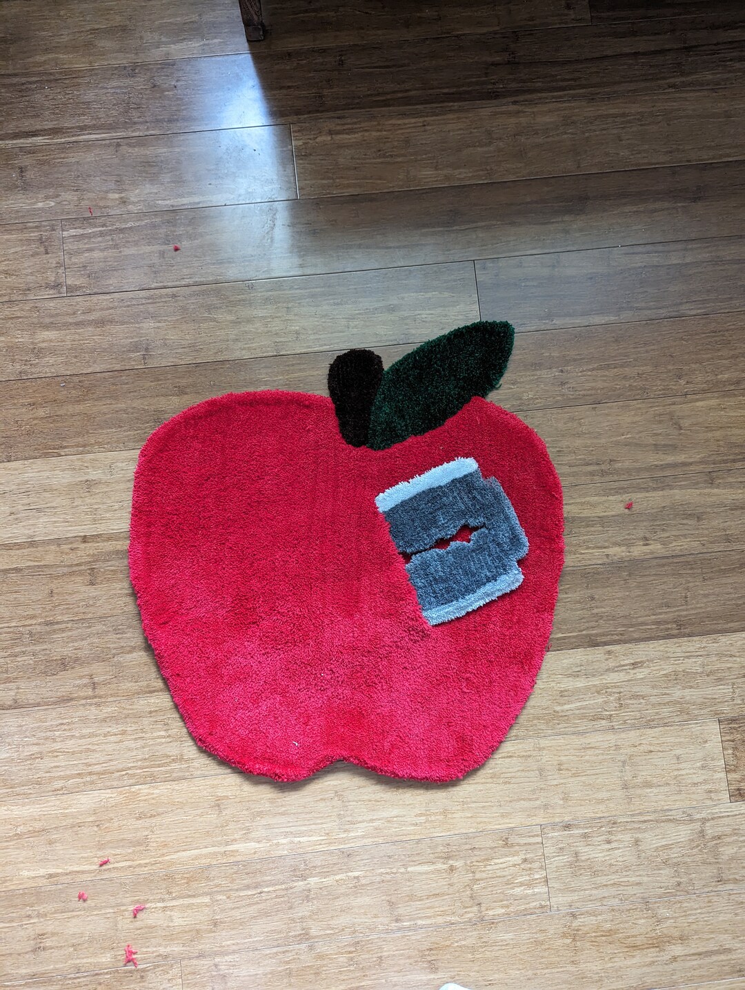 Apple Razor Blade Halloween Rug - Etsy