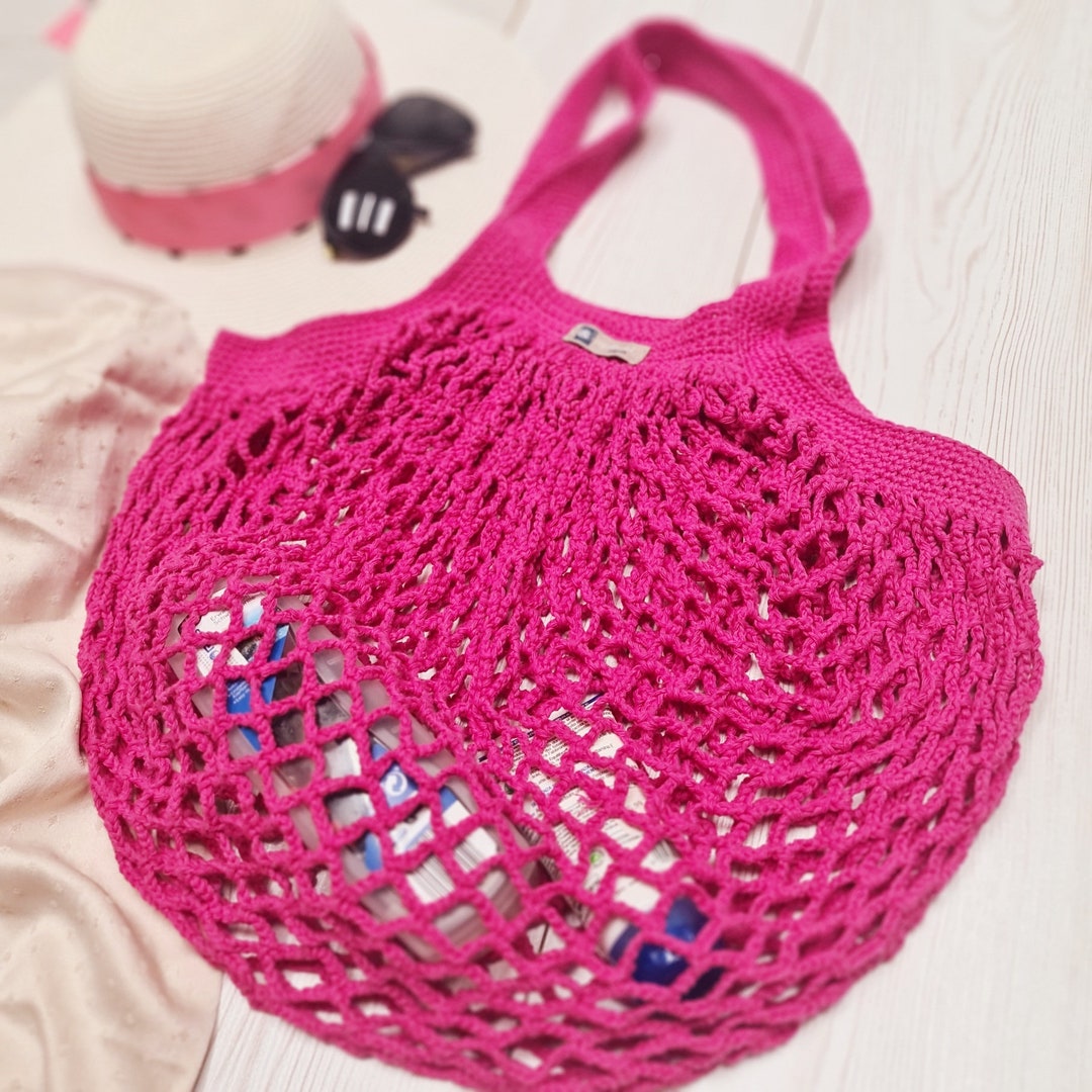 Crochet Pattern: How to Chrochet a Shopping Bag, Mesh Bag | ENGLISH ...