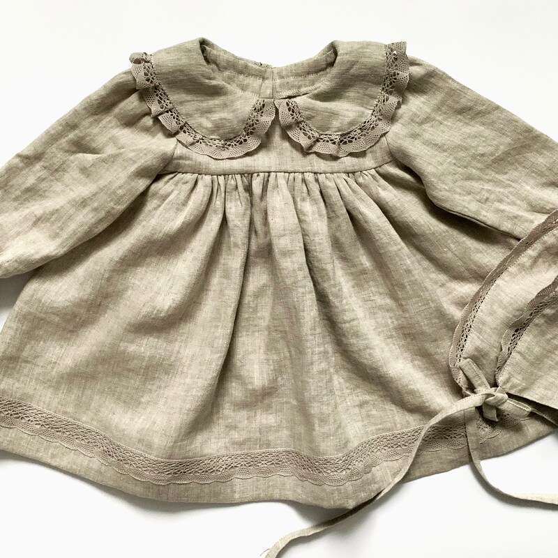 Linen Baby Dress - Etsy
