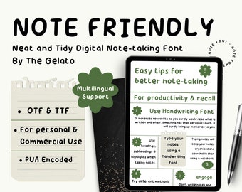 Handwriting Font Journaling - Etsy