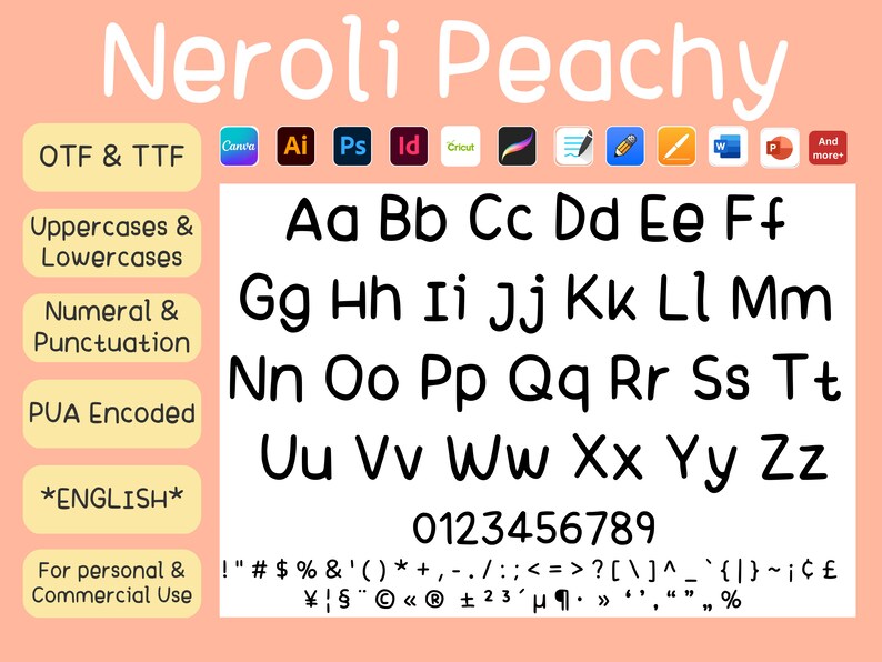 Handwriting Goodnotes Font Cute Neat Note Taking Font iPad Handwritten ...