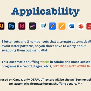 Font With Automatic Letter Shuffling Natural Handwriting Font Realistic ...