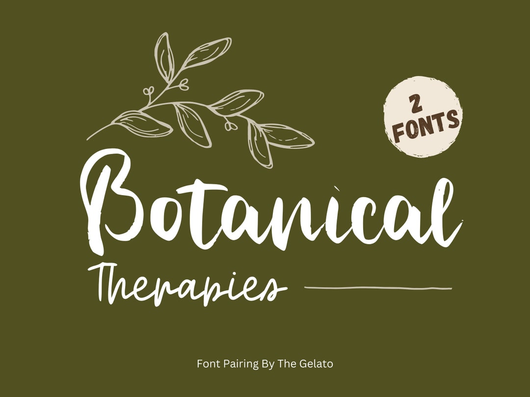 Brush Lettering Font Duo Thick Script Font Duo Cursive Calligraphy Font ...