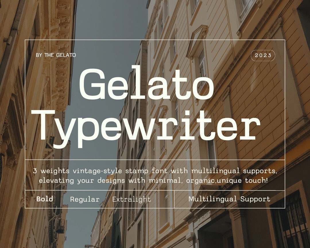 Typewriter Minimal Font Vintage Stamp Font Editorial Monospace - Etsy