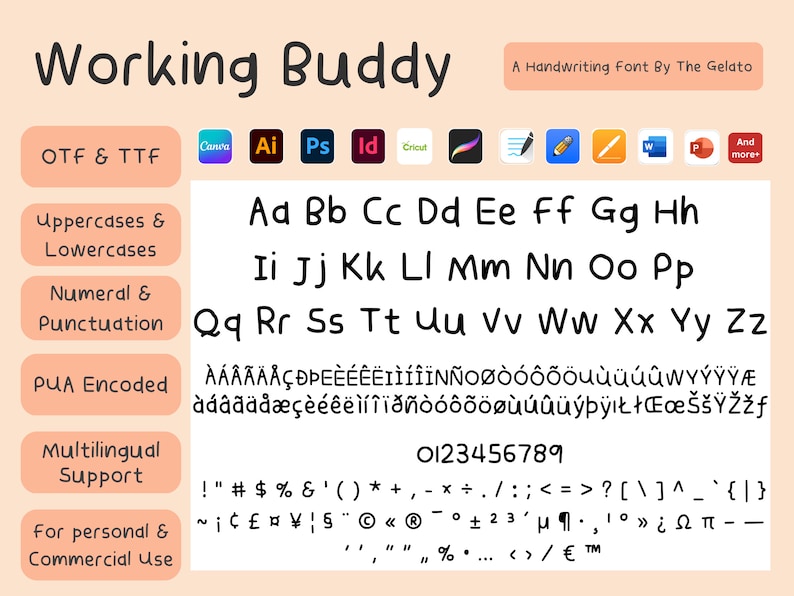 Aesthetic Student Note Font for Digital Planner and Note Taking ...