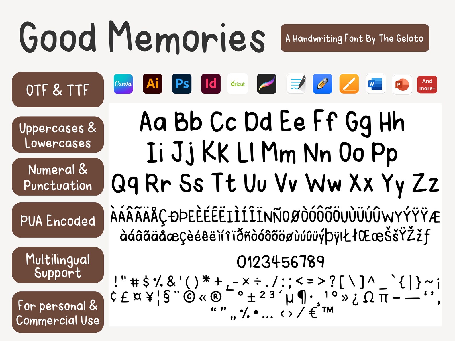Clean Handwriting Font for Digital Note Taking Planner Handwriting ...