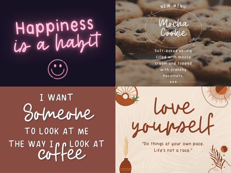Monoline Branding Font Duo Script Font Pairing Handwriting Font Duo Cursive Font Bundle Canva ...