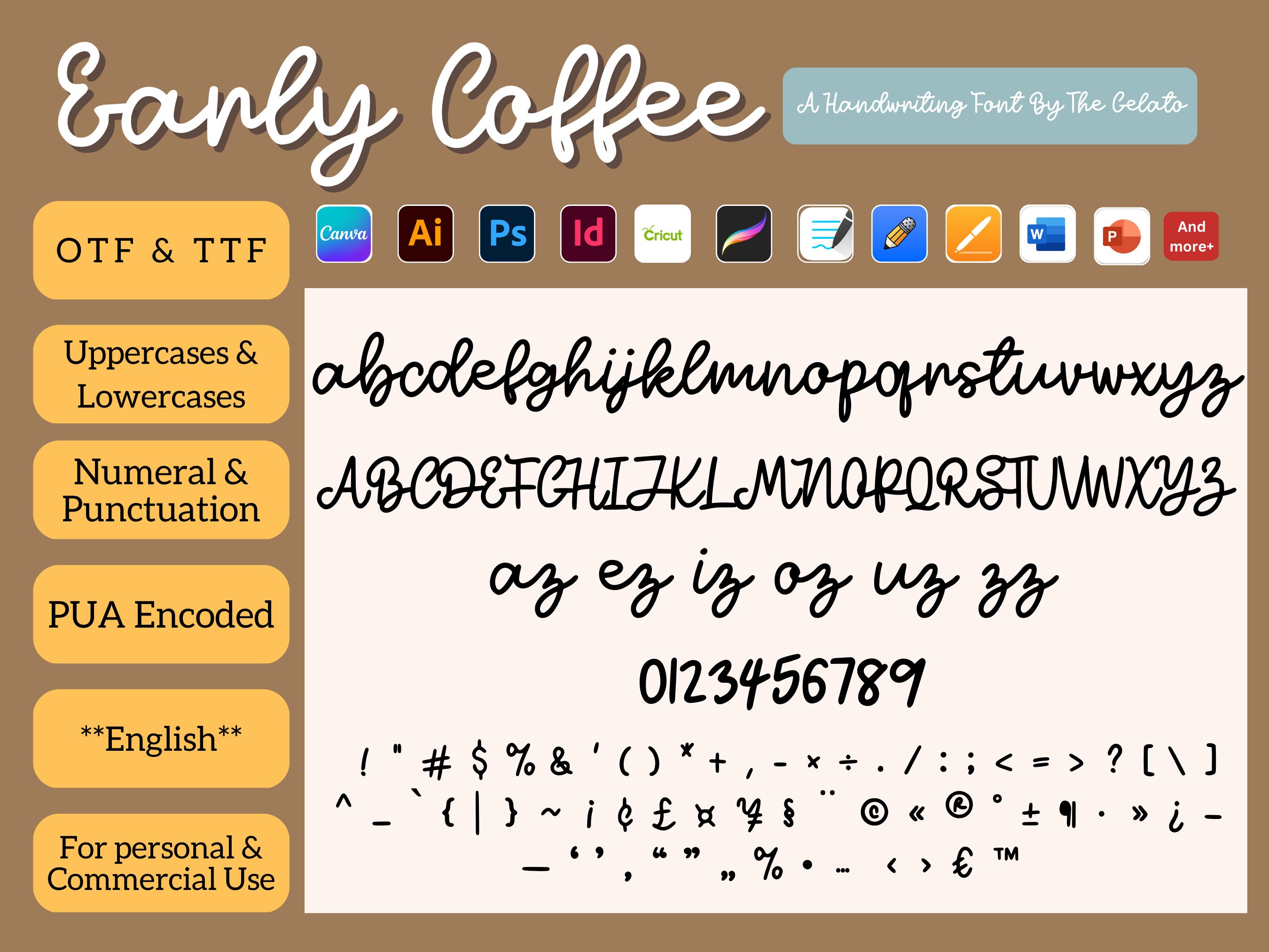 Monoline Handwriting Font Coffee Shop Font Cafe Sign Cafe Menu Font ...