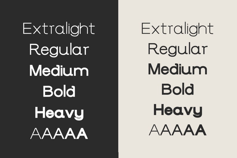 Modern Geometric Sans Serif Font Cozy Minimal Font Typography Poster ...