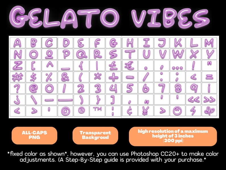 Handwritten Street Font Y2K Bubble Font Bundle 3D Metallic Chrome PNG ...