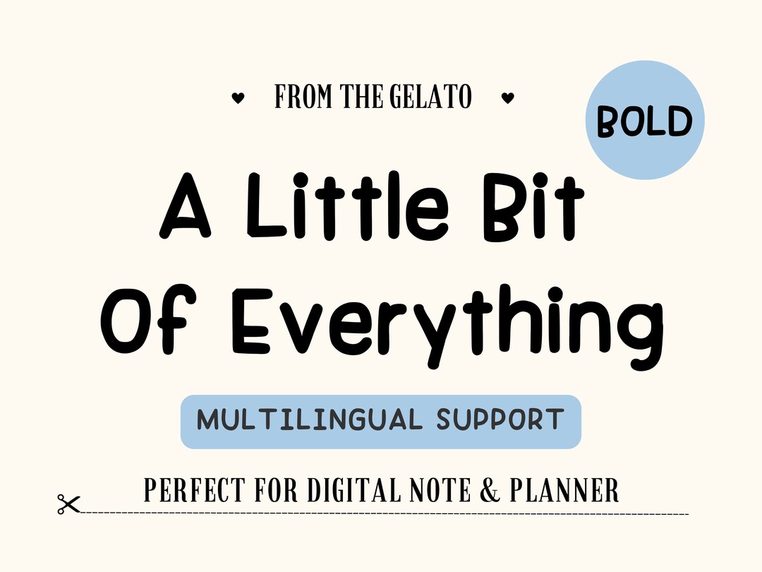 Bold Fluffy Font Goodnotes Font Digital Planner Font Neat Handwriting ...