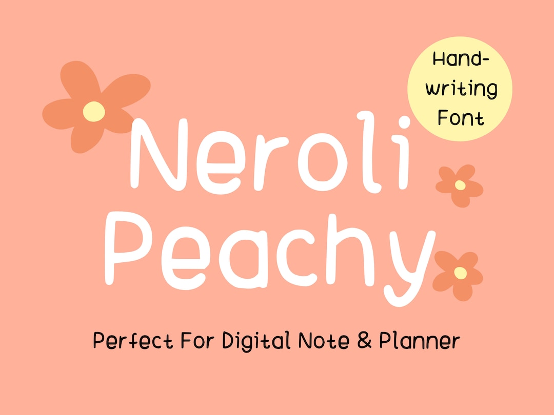 Handwriting Goodnotes Font Cute Neat Note Taking Font iPad Handwritten ...