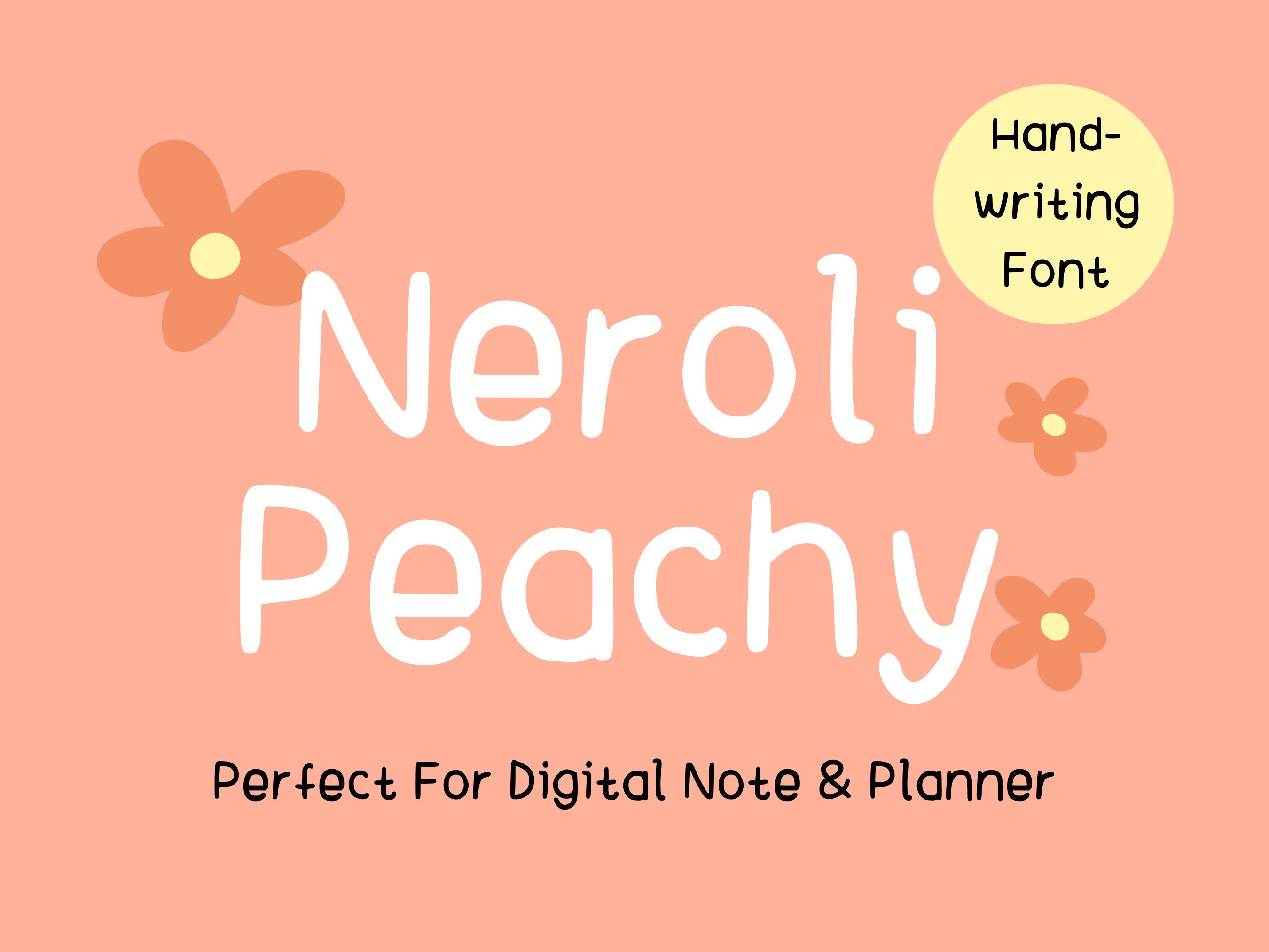 Handwriting Goodnotes Font Cute Neat Note Taking Font iPad Handwritten ...