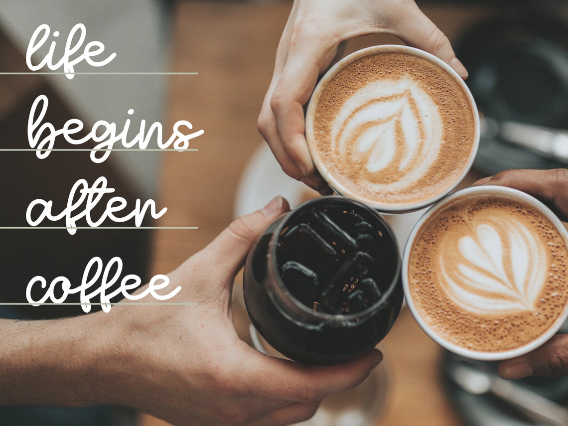 Monoline Handwriting Font Coffee Shop Font Cafe Sign Cafe Menu Font ...