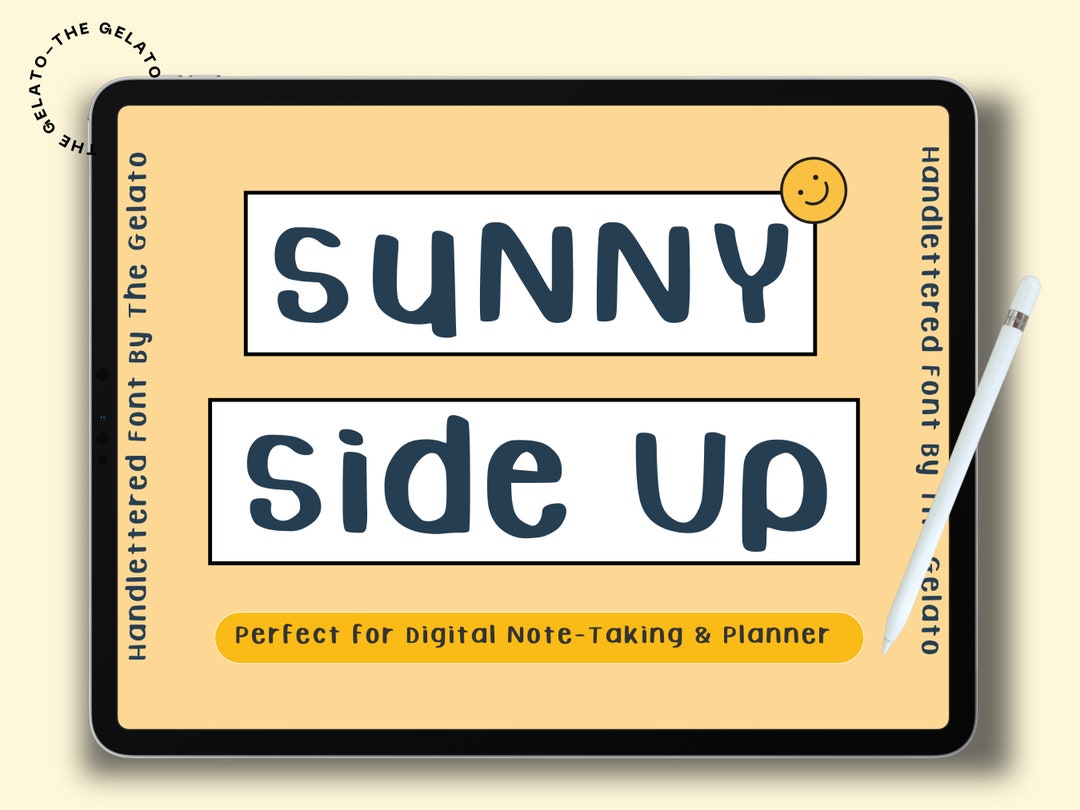 Aesthetic Digital Note Font Goodnotes Handwritten Font Digital Planning ...