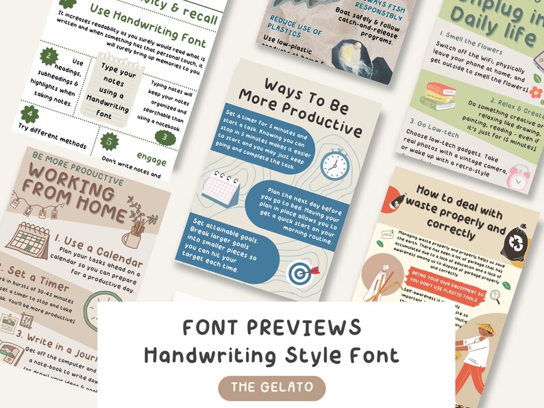 Neat Handwriting Font Student Note Taking Font Goodnotes Handwritten ...