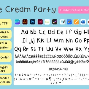 Bubbly Handwritten Font Summer Fun Font Cute Girly Font Handwriting ...