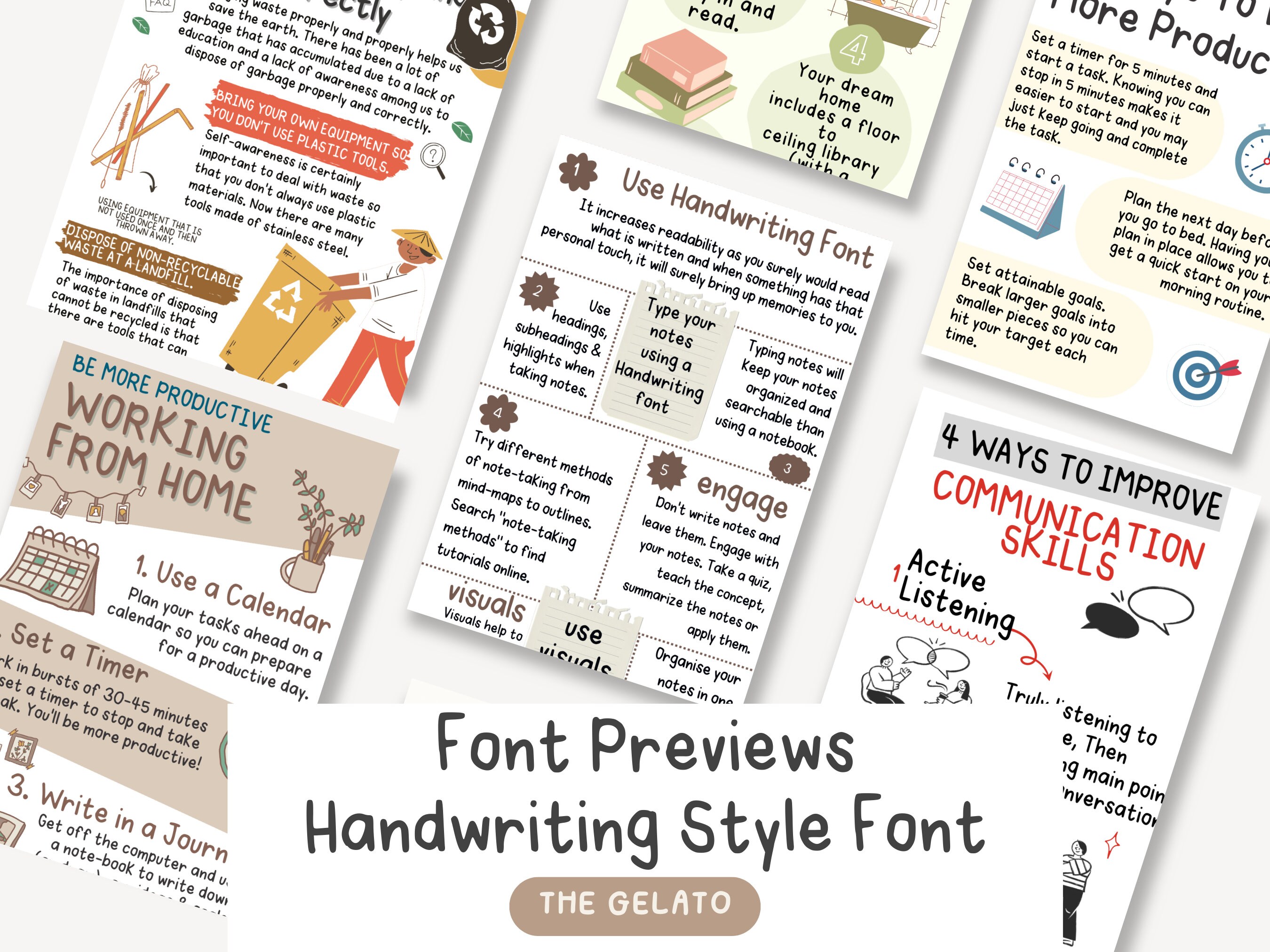 Clean Handwriting Font for Digital Note Taking Planner Handwriting ...