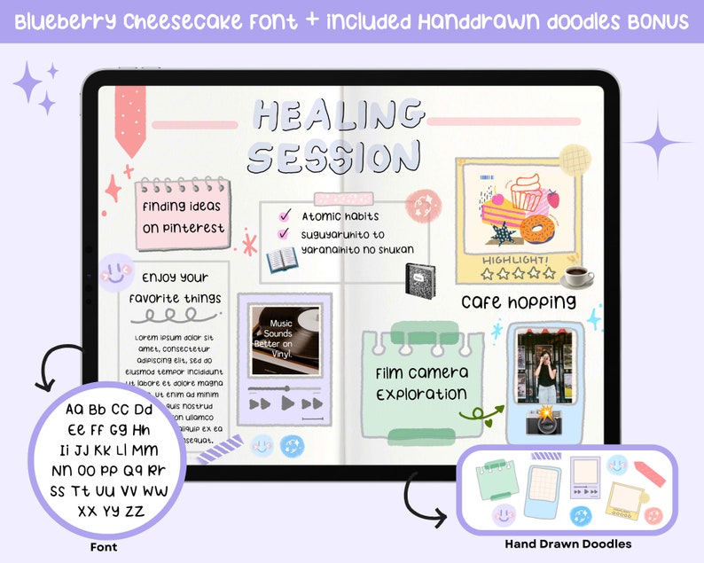 Cute Handwritten Font for Digital Note Taking and Planner Handwriting ...