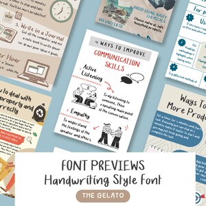 Student Handwritten Font Neat Handwritten Font for Digital Note Taking ...