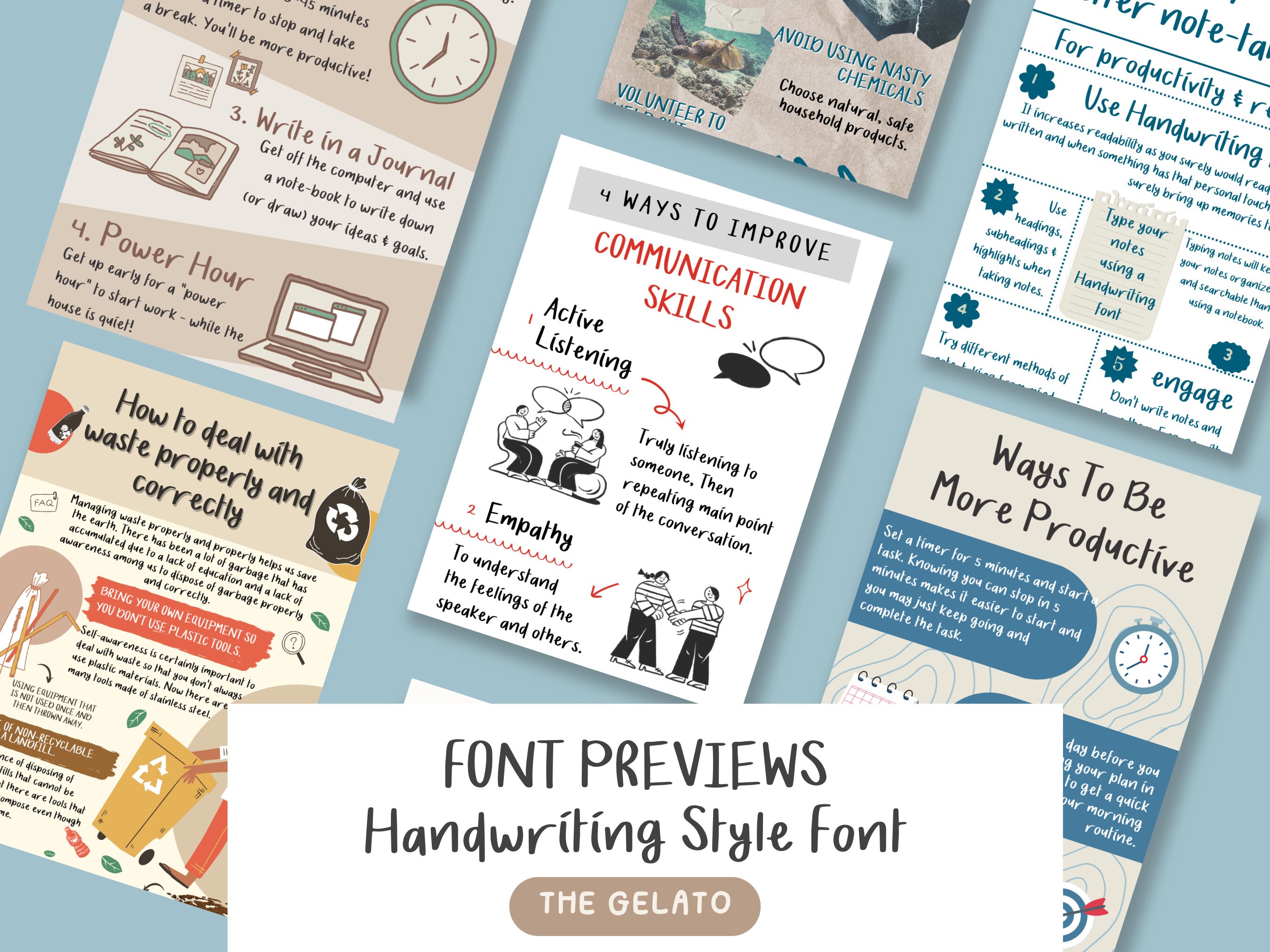 Student Handwritten Font Neat Handwritten Font for Digital Note Taking ...