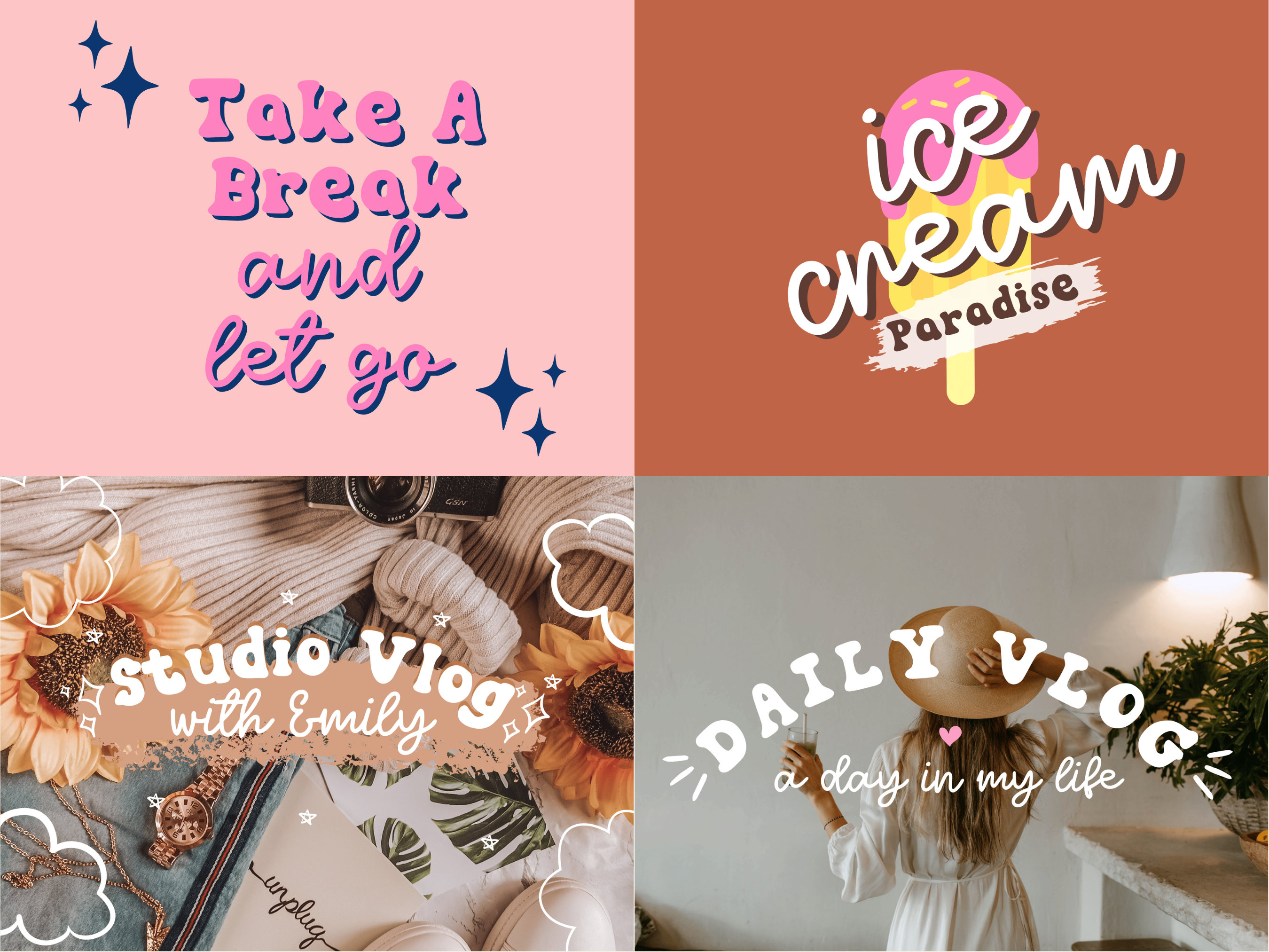 Groovy Font Pairing Retro Font Duo 80s Font Procreate Font Retro Canva ...