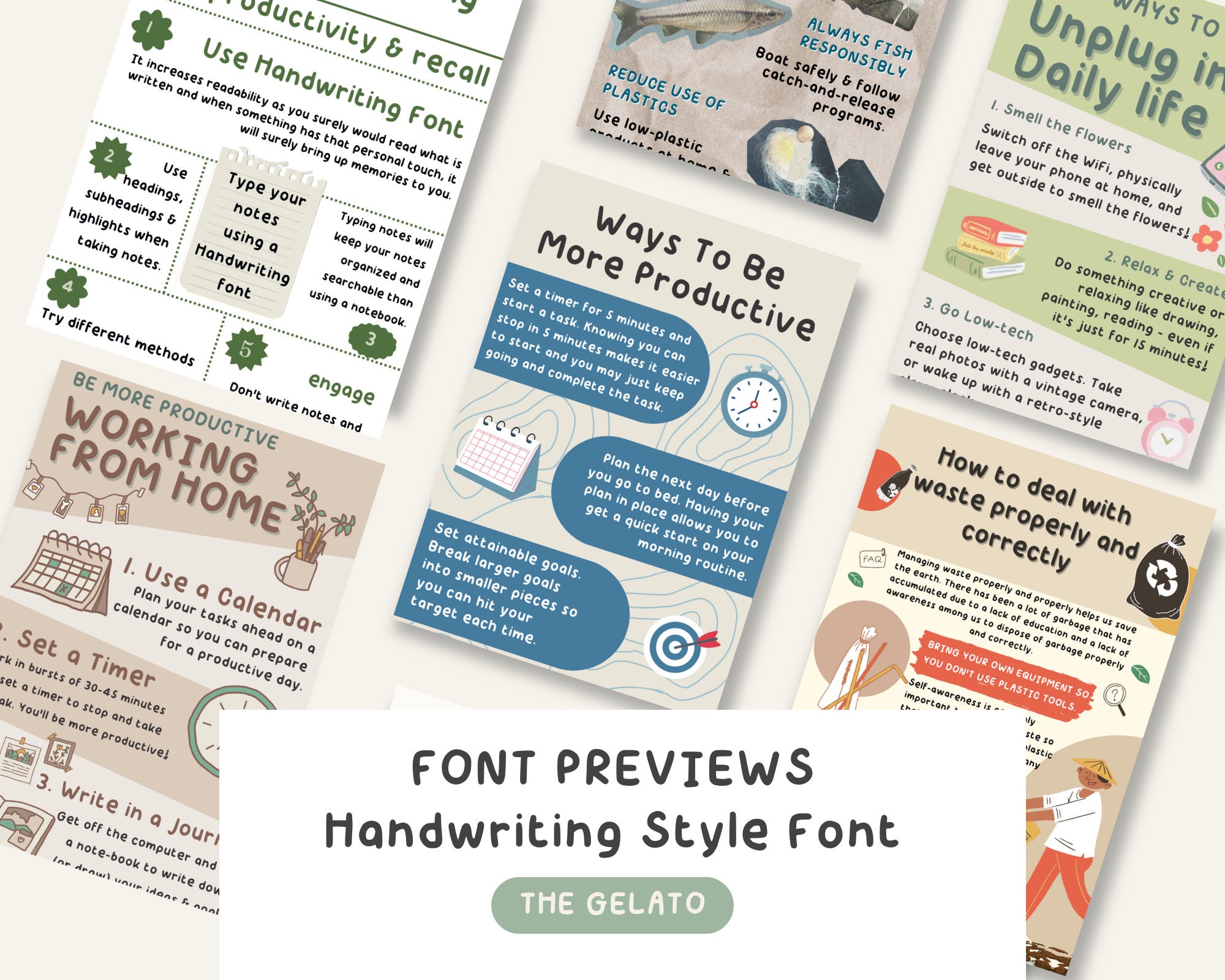 Realistic Handwritten Font Neat Handwriting Font for Digital Planner ...