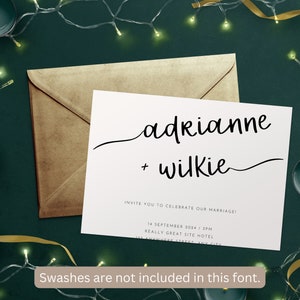 Thick Script Font Script Calligraphy Font Casual Handwritten Script ...