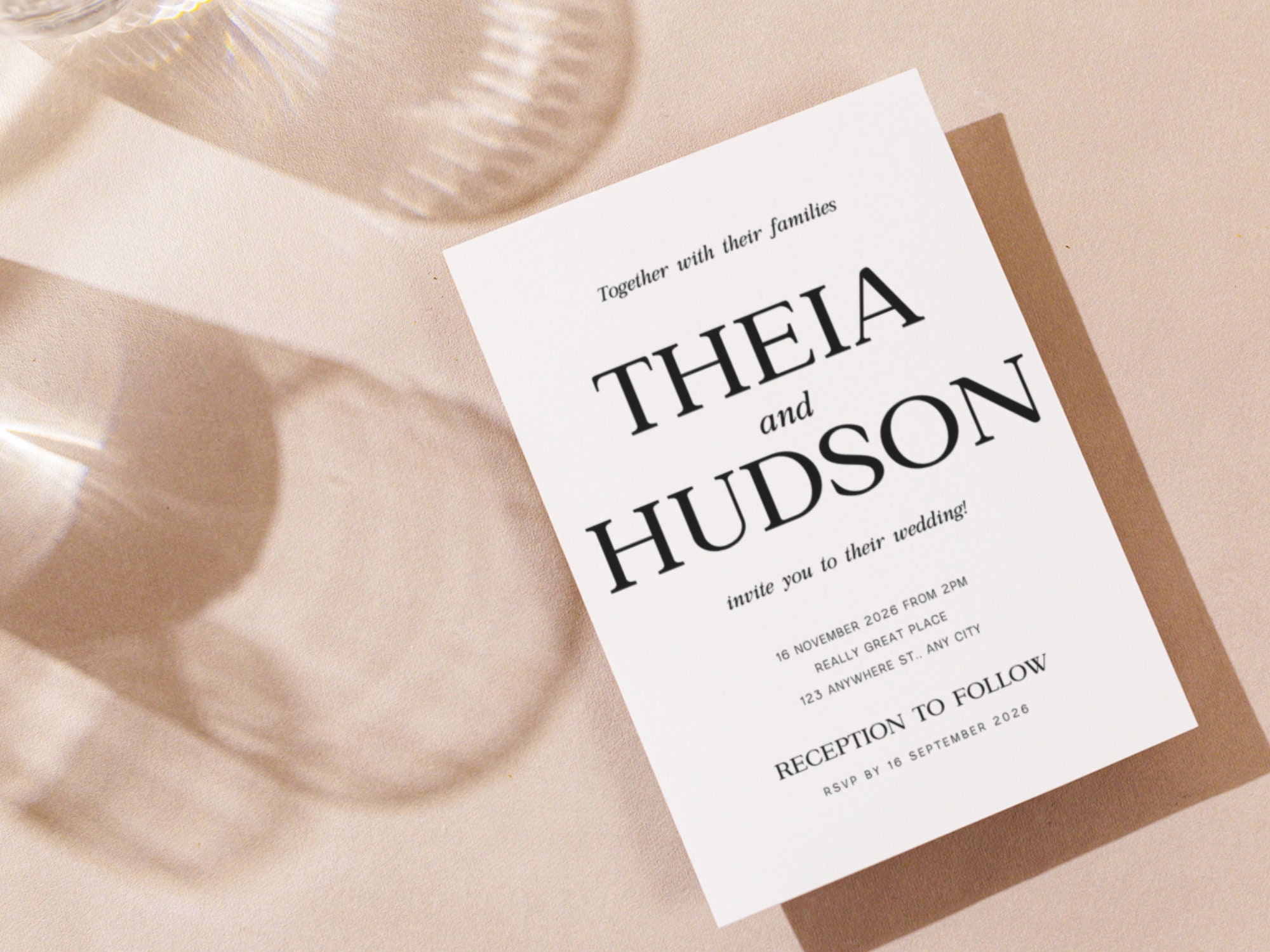 Modern Minimal Serif Font Wedding Invitation Font Elegant Branding Font ...