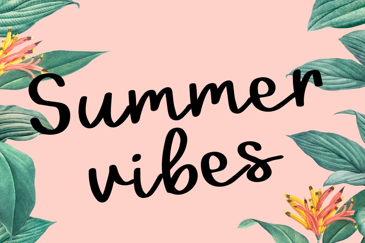 Summer Calligraphy Font Handwriting Font Handwritten Font - Etsy