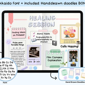 Handwritten Font for Digital Planner Neat Study Notes Font Bullet ...