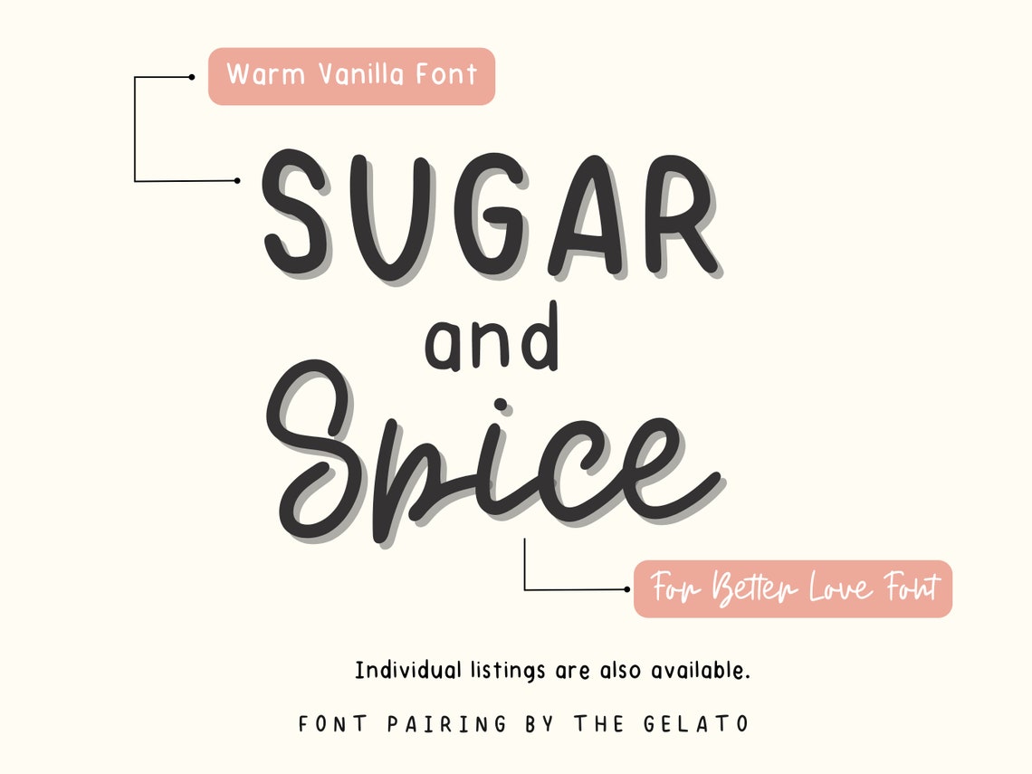 Monoline Branding Font Duo Script Font Pairing Handwriting Font Duo ...