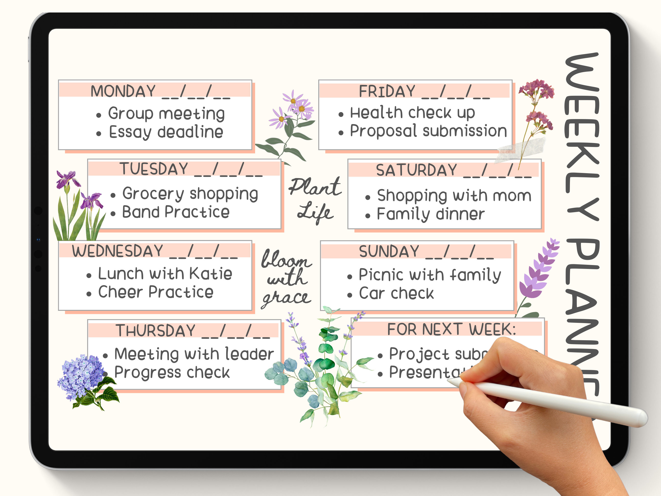 Handwriting Goodnotes Font Cute Neat Note Taking Font iPad Handwritten ...