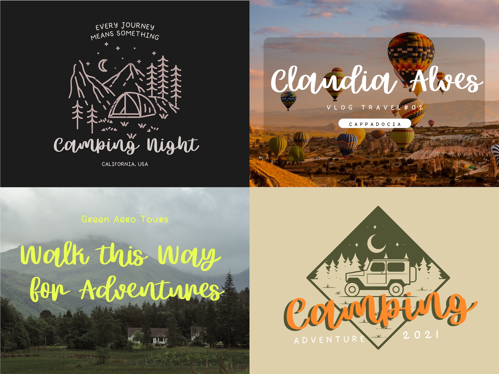 Adventure Camping Font Duo Monoline Handwriting Font Bundle Handwritten ...