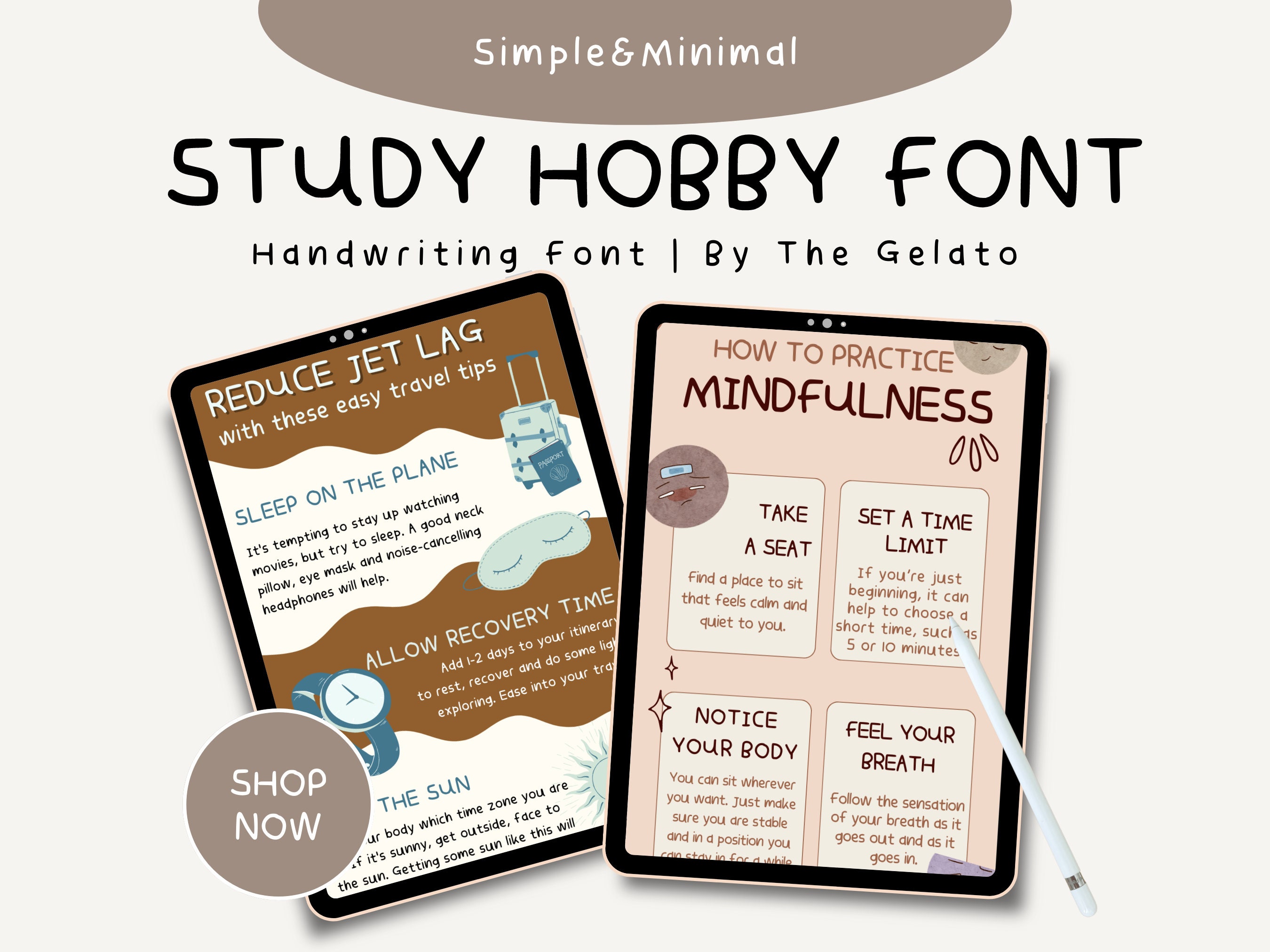 Handwriting Goodnotes Font Cute Handwritten Font Digital Planner Font ...