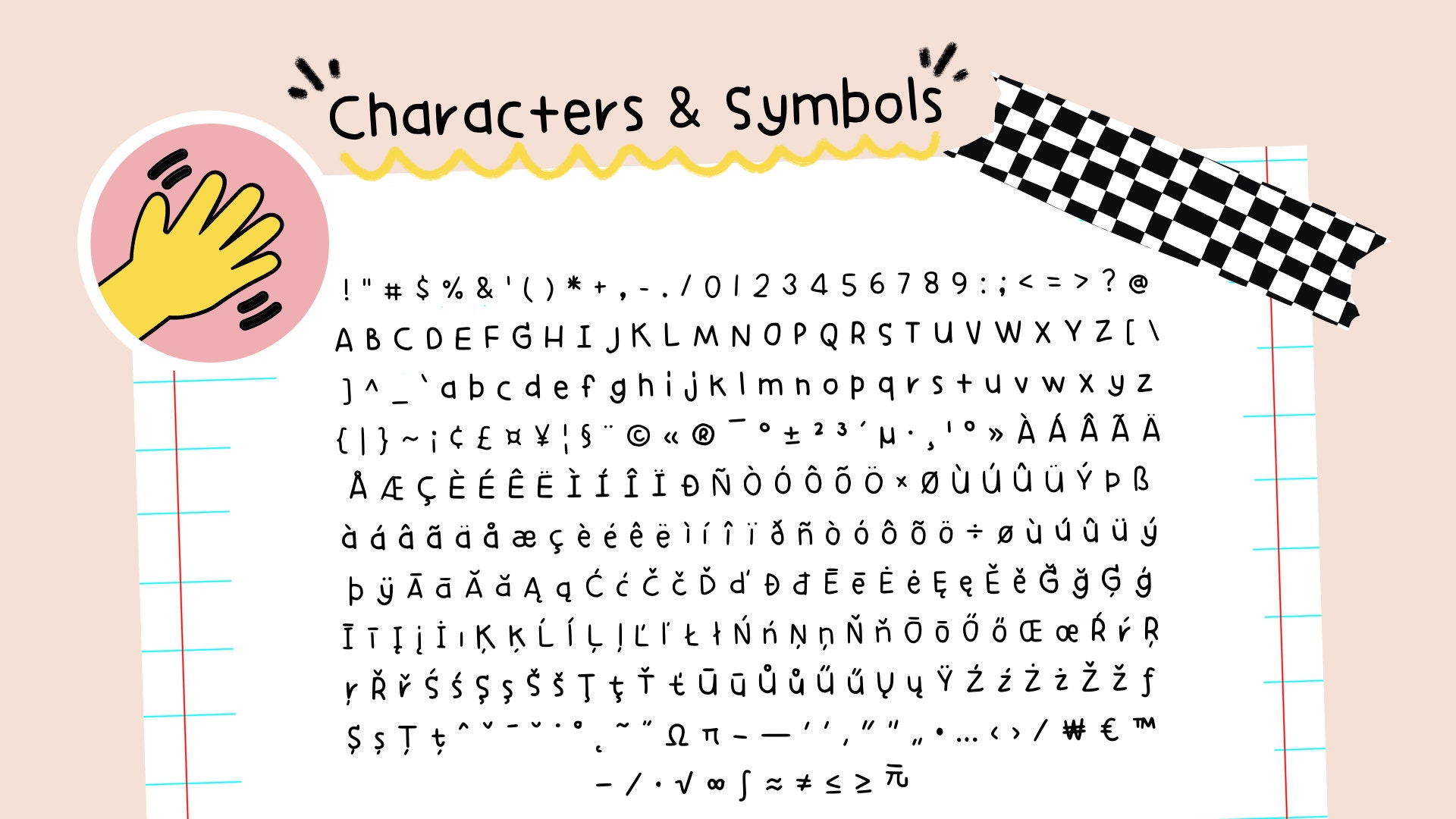 Kawaii Handwriting Font Cute Goodnotes Handwriting Font Digital Planner ...