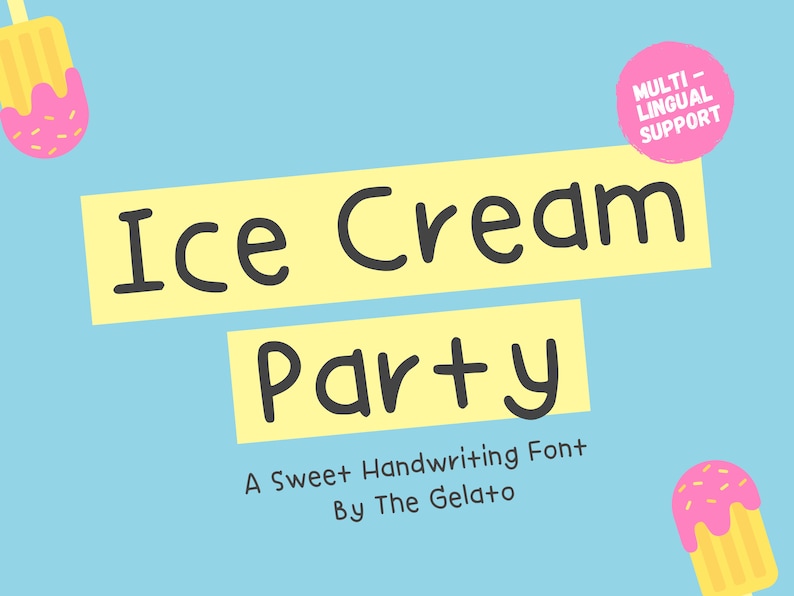 Bubbly Handwritten Font Summer Fun Font Cute Girly Font Handwriting ...