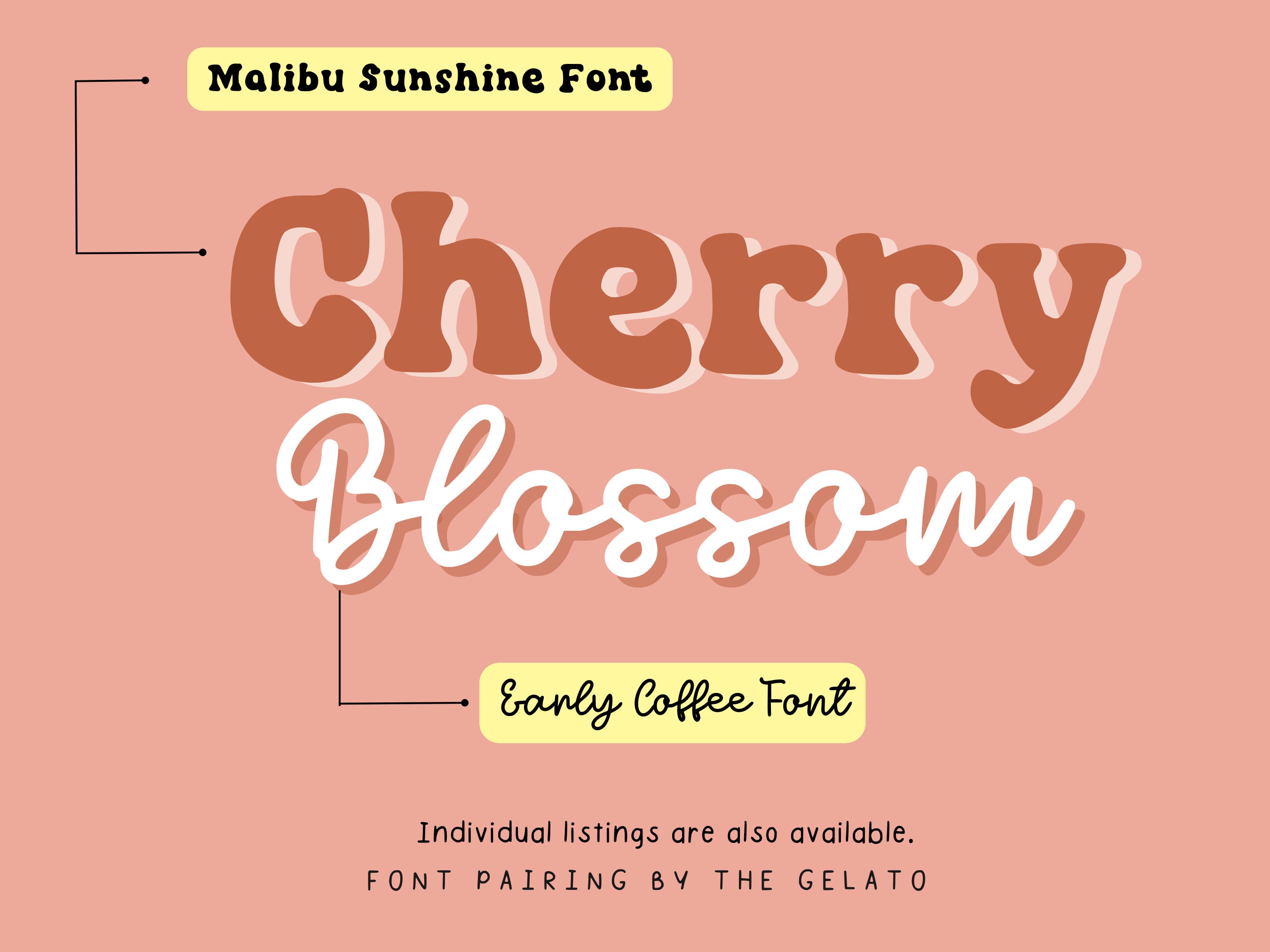 Groovy Font Pairing Retro Font Duo 80s Font Procreate Font Retro Canva ...